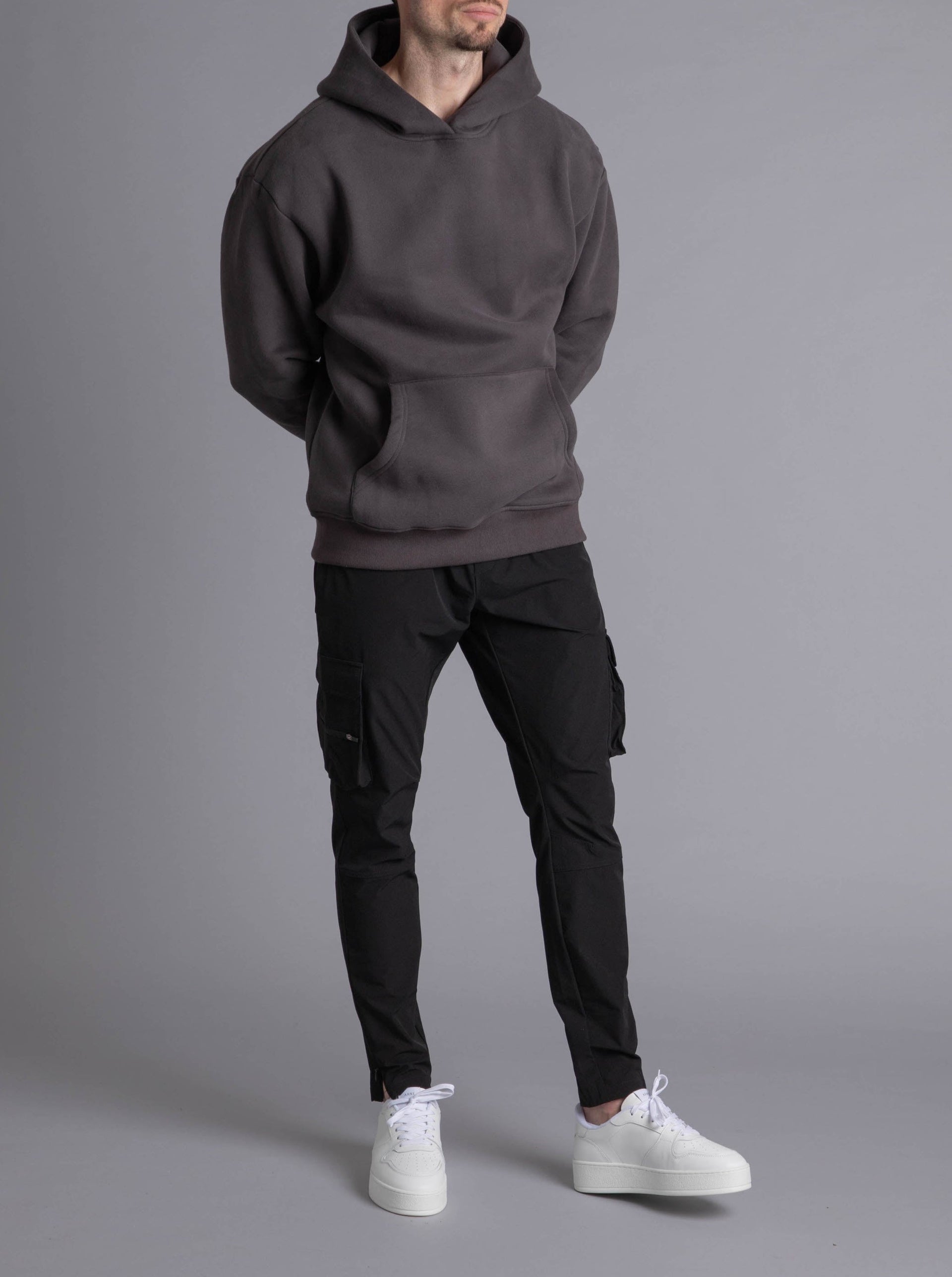 Premium Relaxed Hoodie In Dark Grey – Sulfit Clothing